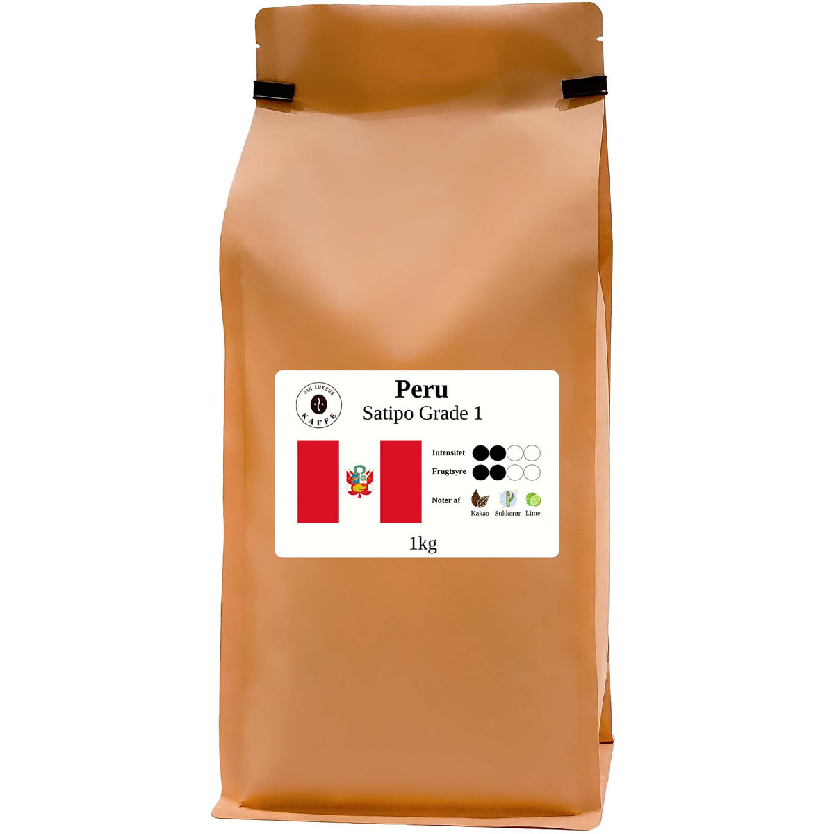Stempel kaffe tilbud 2 kg Peru Grade one fra dansk risteri
